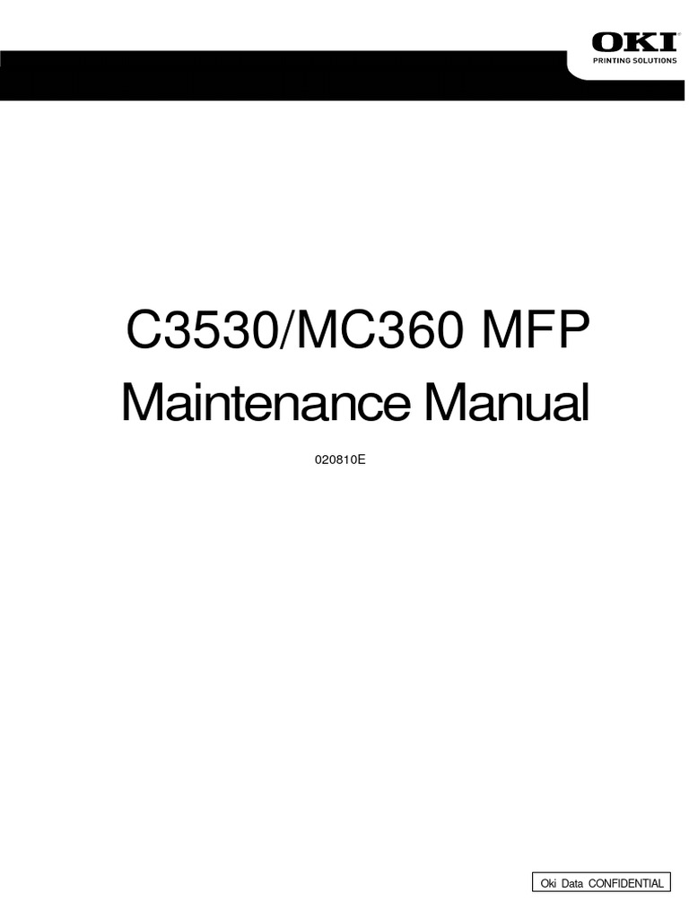 C3530/MC360 MFP Maintenance Manual | PDF | Usb | Computer Engineering
