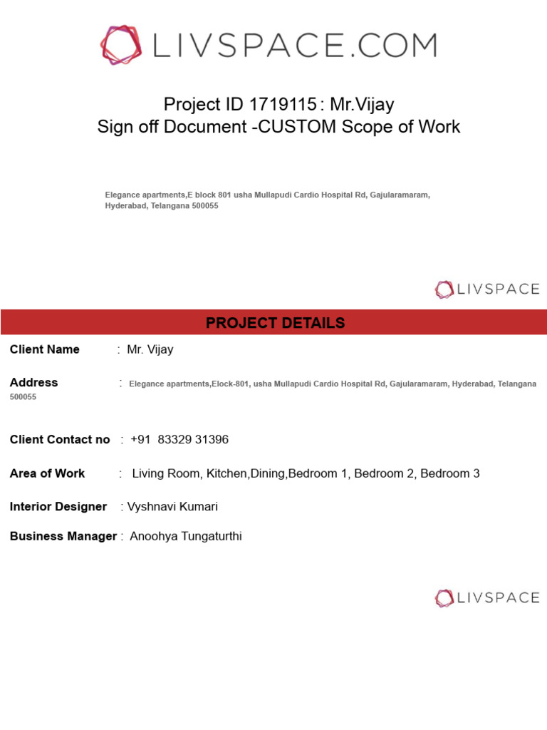 Vijay - Custom Sign Off Document | PDF
