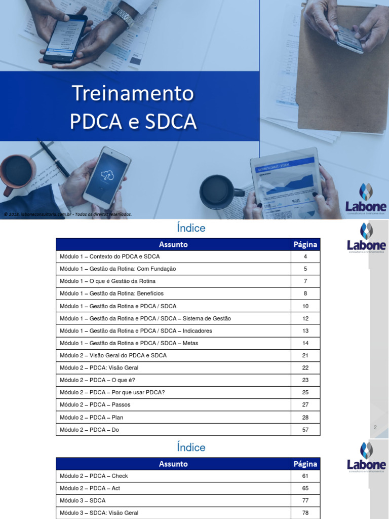 Treinamento PDCA e SDCA Apostila Completa | PDF | Business