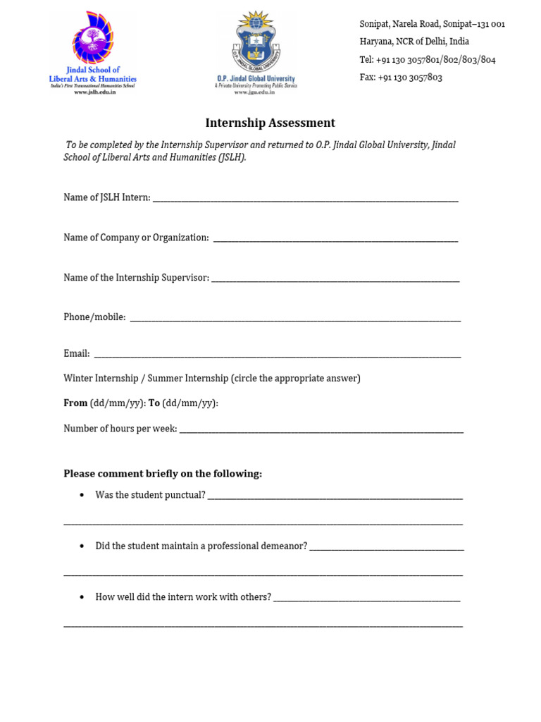 Feedback Evaluation Form - Template | PDF
