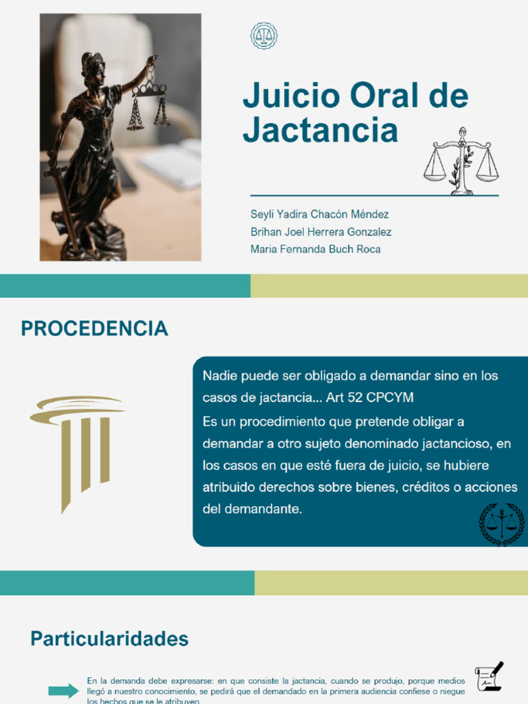 Juicio Oral de Jactancia | PDF