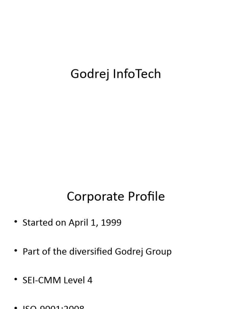 Godrej InfoTech | PDF
