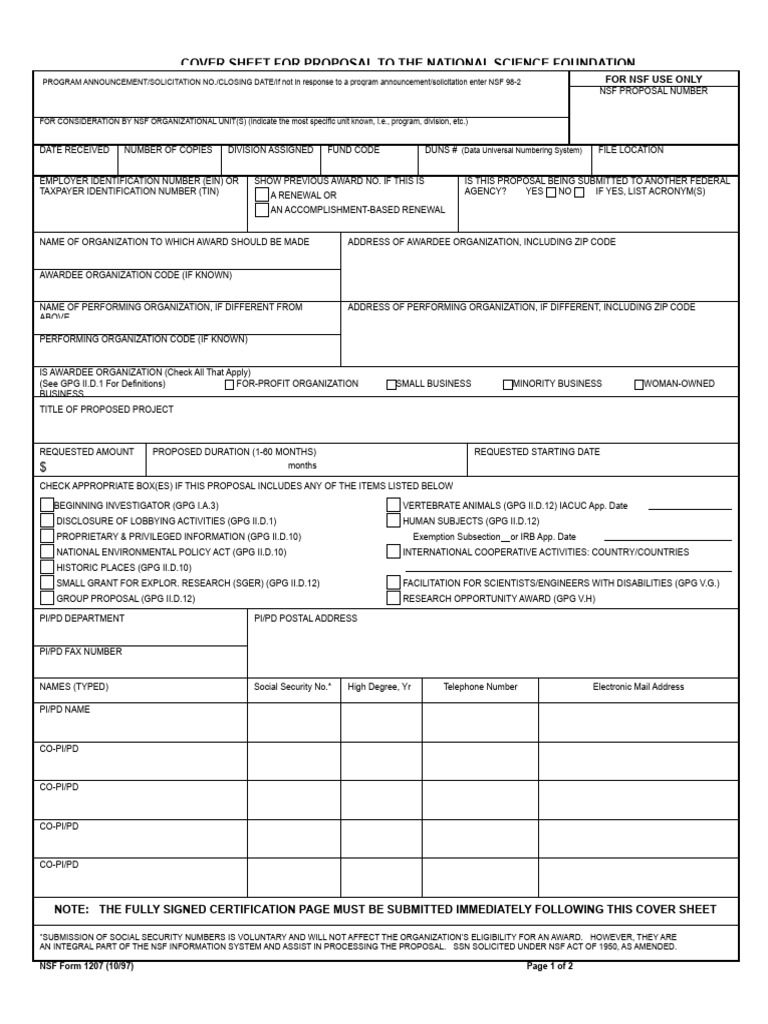 Form 1207 | PDF | Loans | Debt