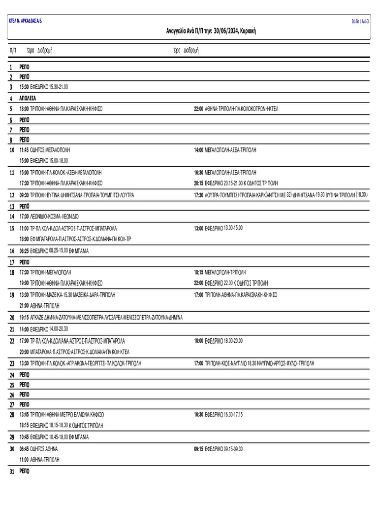 ΥΠΗΡΕΣΙΑ 30-06-2024 | PDF