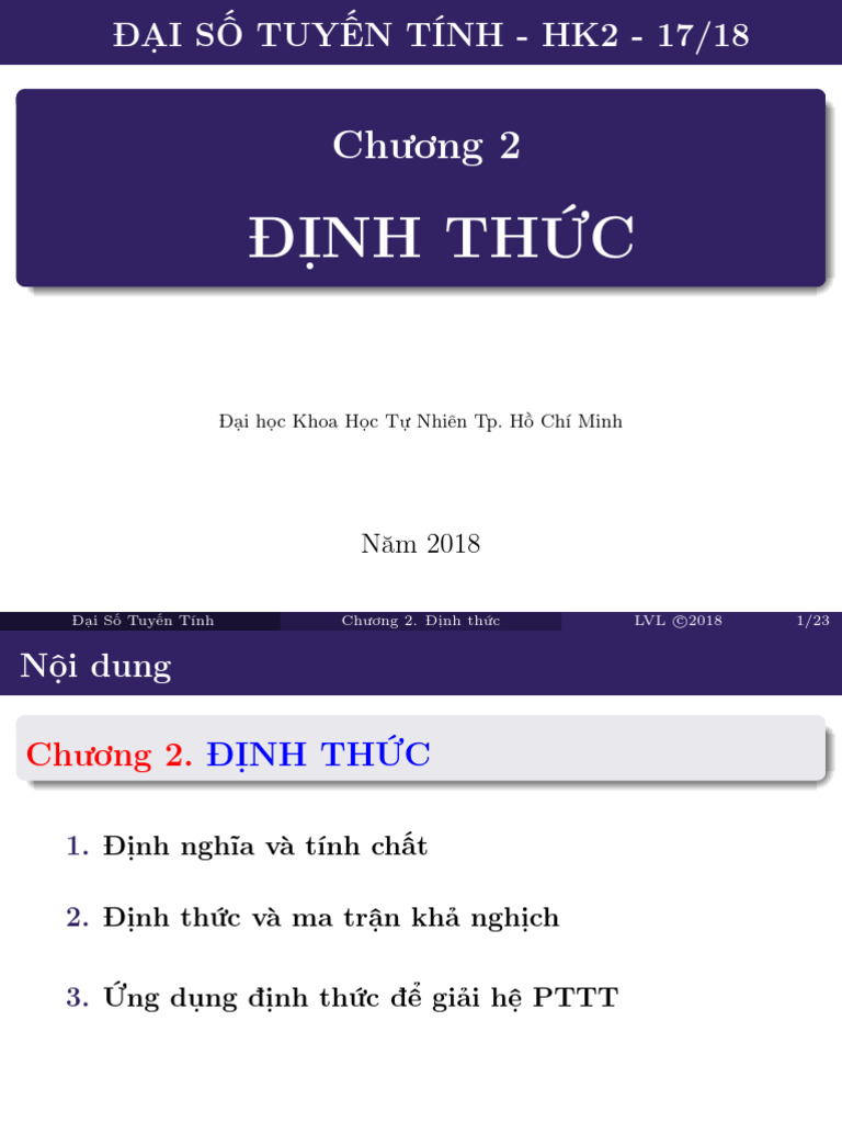 Slide Chuong 2 Dinh Thuc | PDF