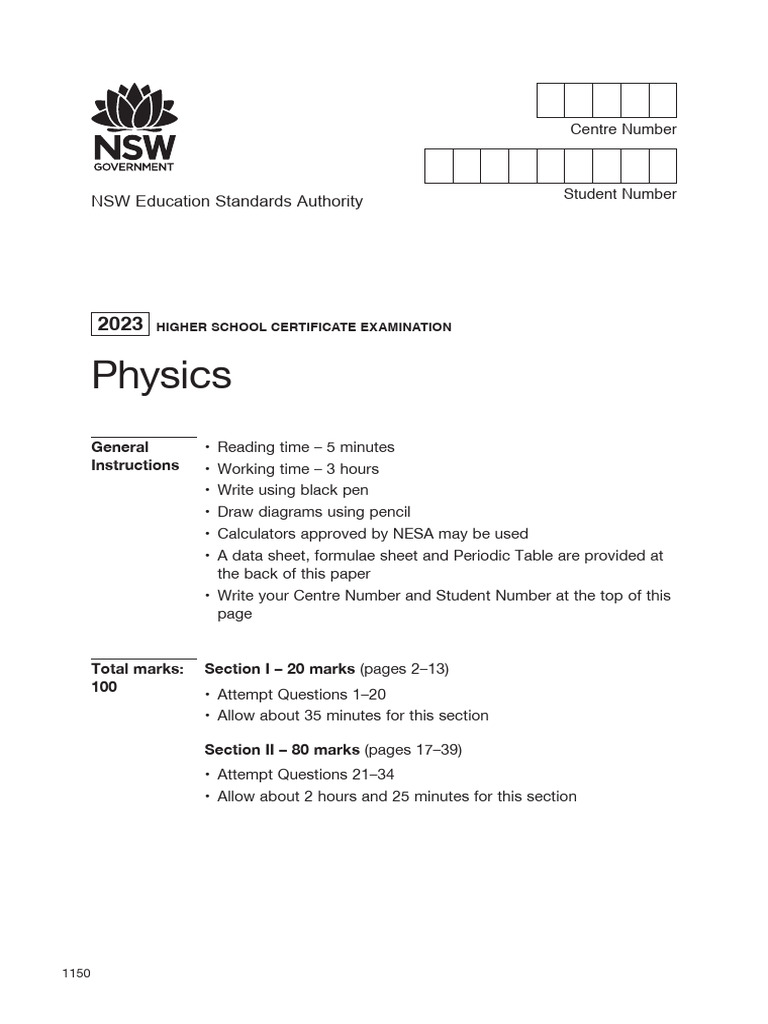 2023 Hsc Physics | PDF | Photoelectric Effect | Force