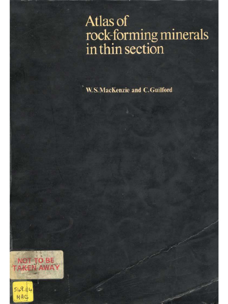 Geokniga Atlas Rock Forming Minerals Thin Section | PDF