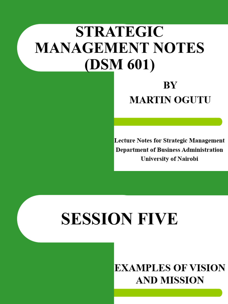 Session 5. Examples of Vision - Mission | PDF | Water | Economies