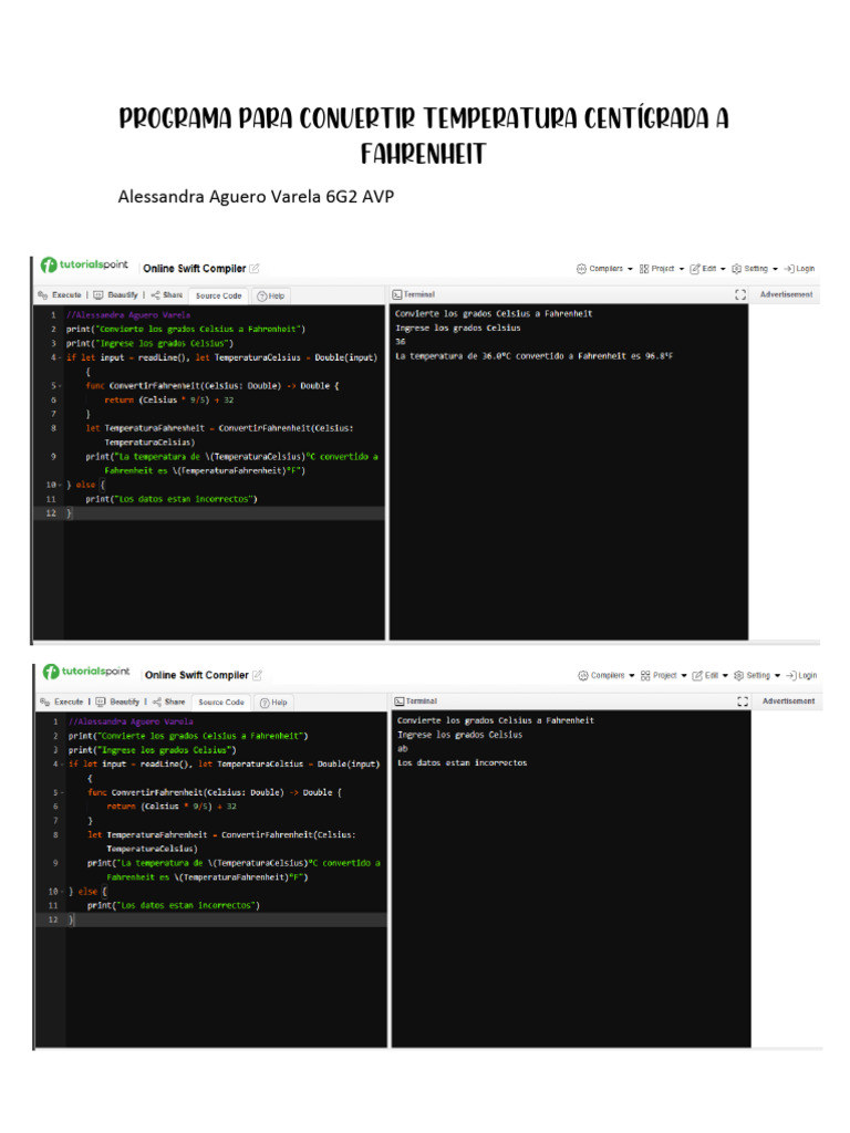 Programa Temperatura | PDF