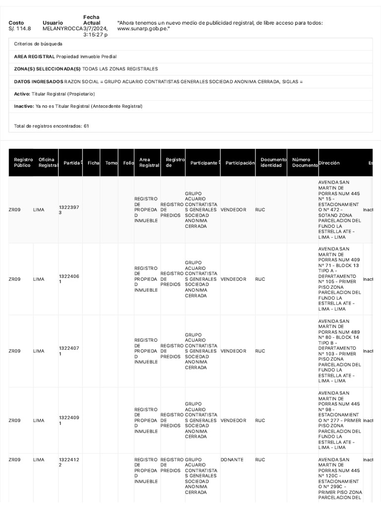 Predios Acuario Pag 3 | PDF