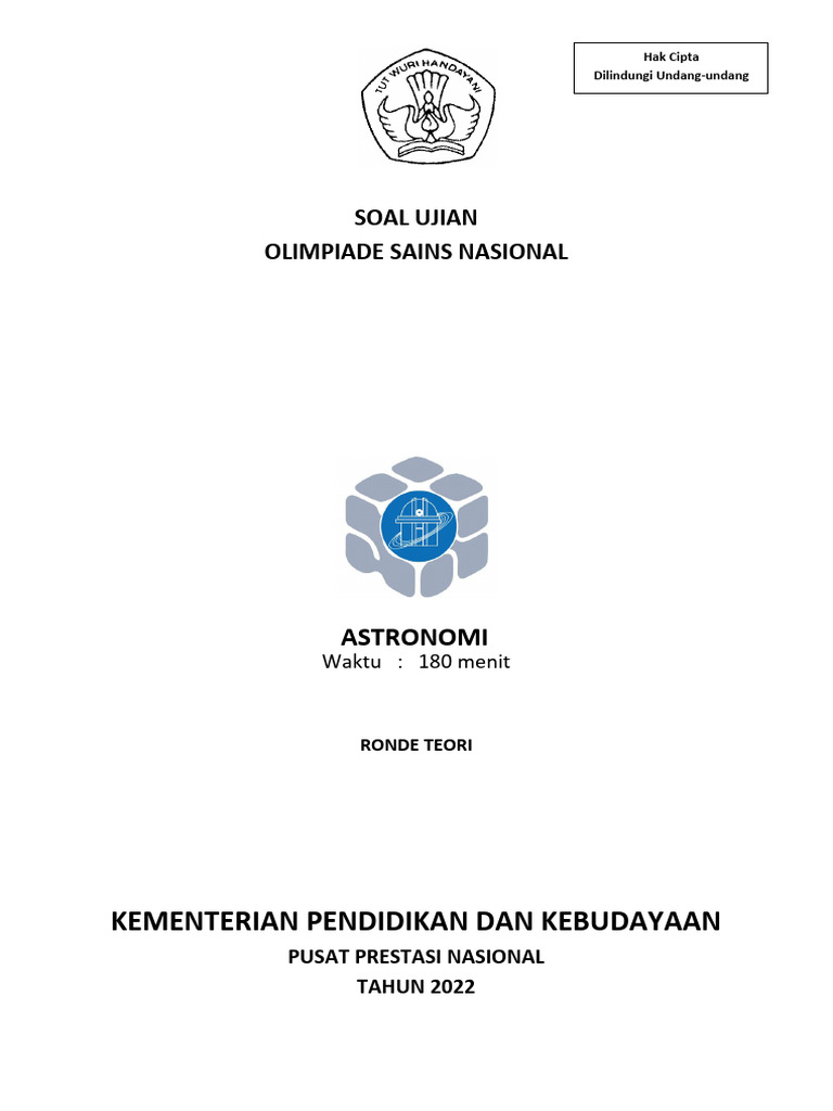 3 Final OSN Astronomi2022 Teori | PDF