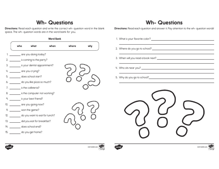 Understanding Wh- Questions | PDF