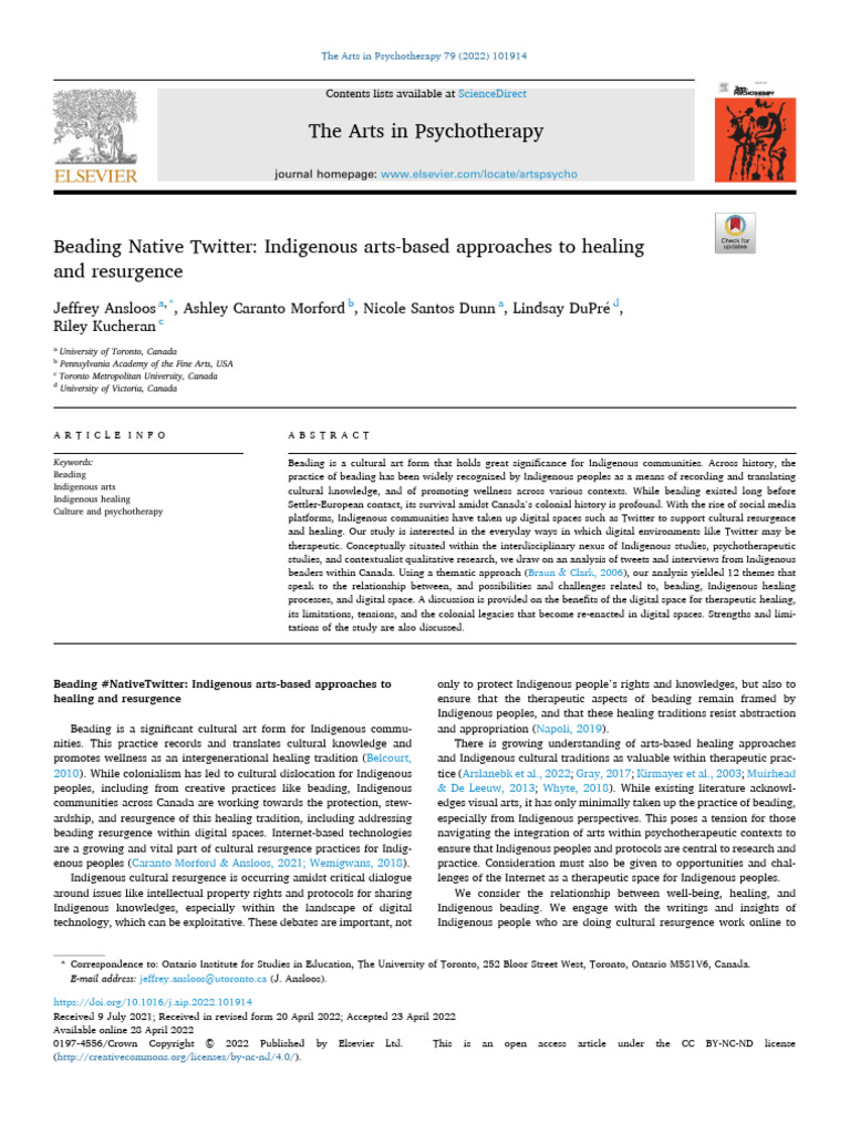 Beading Native Twitter | PDF | Psychotherapy | Popular Culture & Media ...