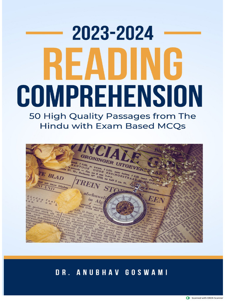 Reading Comprehension 50 High Quality Passages With MCQs From The | PDF