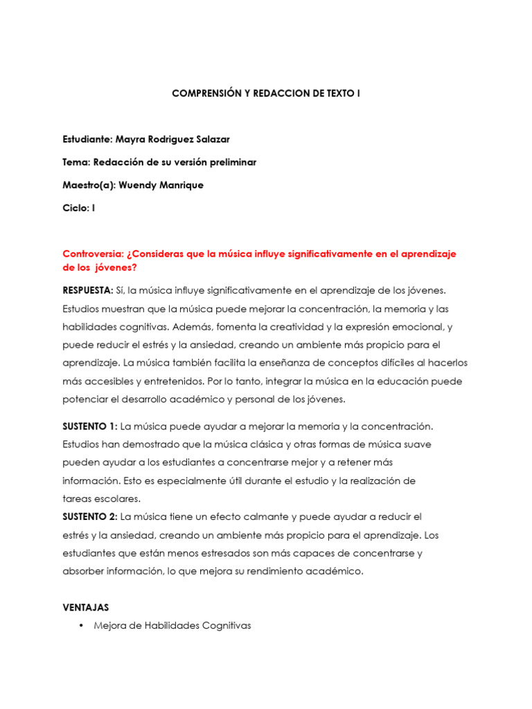SEMANA 14 - Redacción de Su Versión Preliminar | PDF | Las emociones | Aprendizaje