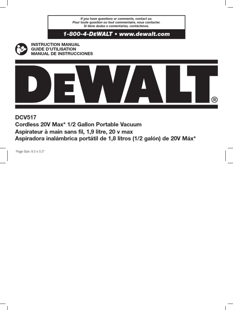 Dewalt N449437 DCV517 | PDF | Battery Charger | Lithium Ion Battery