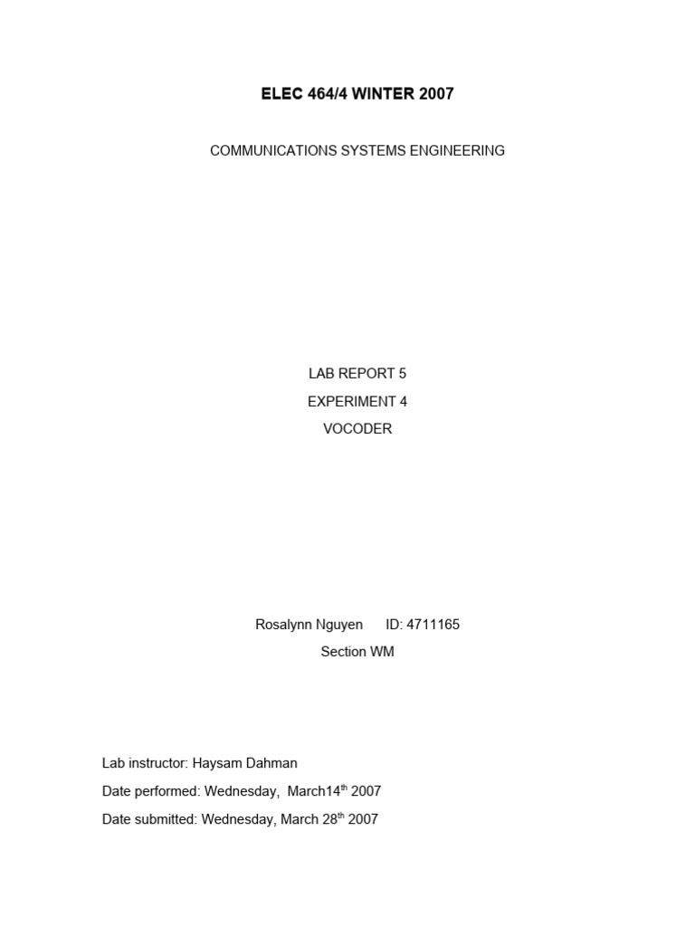 Elec 464 Lab Exp 5 Pdf