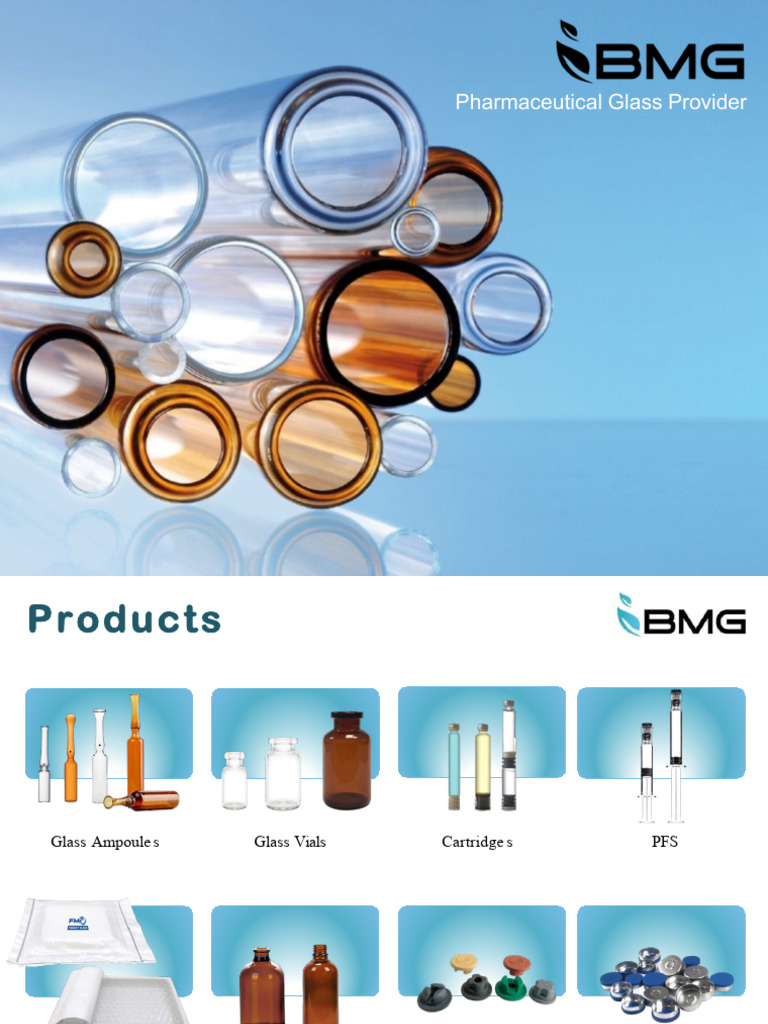 BMG Pharmaceutical Glass Products | PDF | Syringe | Glasses