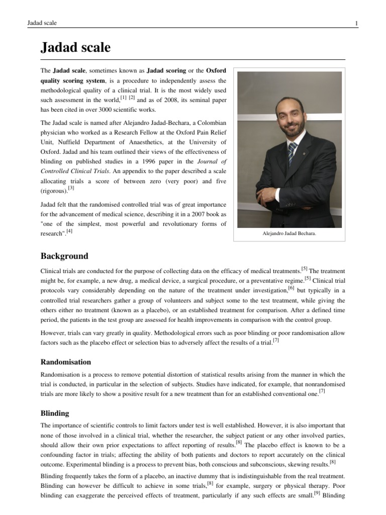 Jadad Scale | PDF | Medical Humanities | Knowledge Management
