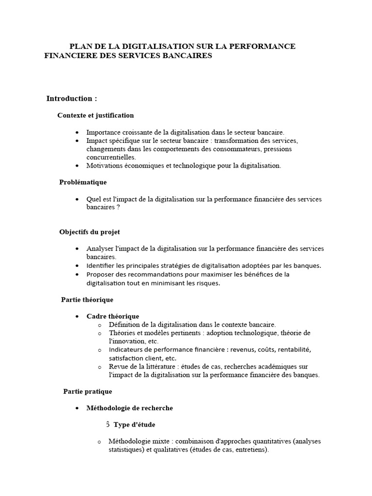 Impact de la Digitalisation Bancaire | PDF | Banques | Analyse des données