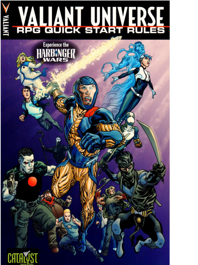 Valiant Universe RPG Quick Start Rules Scan | PDF