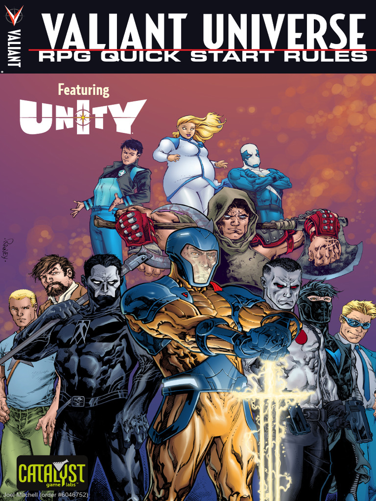 Valiant Universe RPG Quick Start Rules Featuring Unity (6046752) | PDF