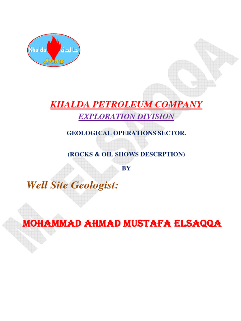 Khalda Petroleum Oil Shows Overview | PDF | Geology