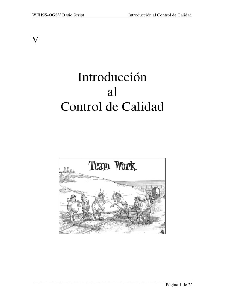 Introducción al Control de Calidad | PDF | Calidad (comercial) | Hospital