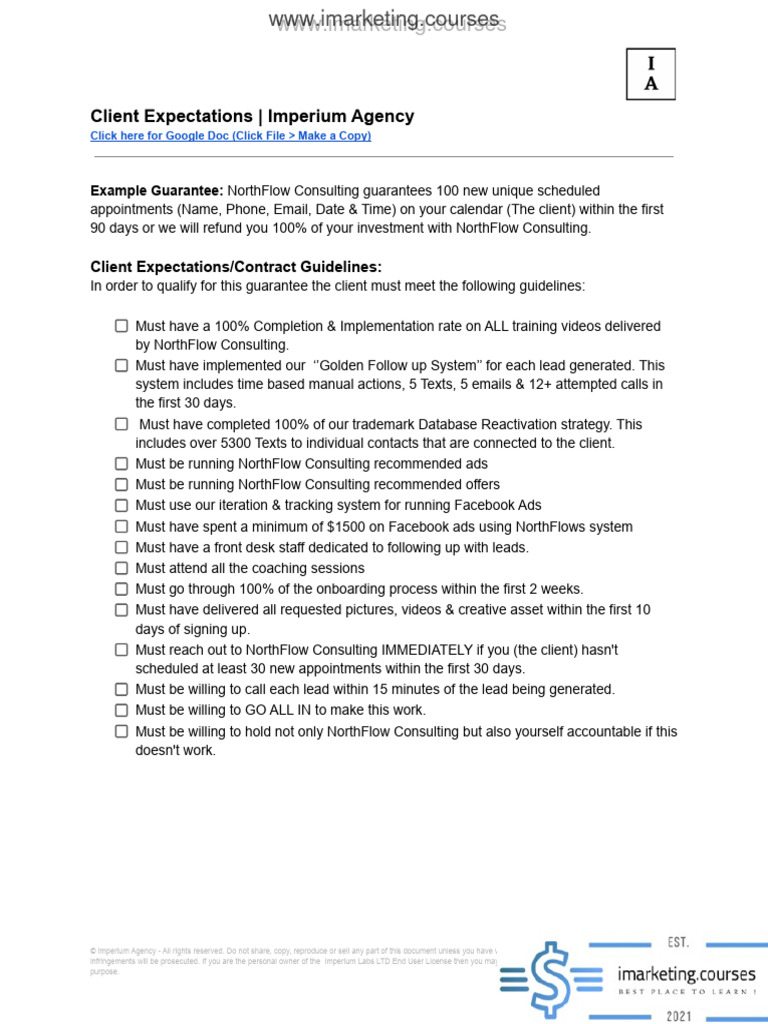 09-Client Expectations Imperium Agency | PDF | Information Technology ...