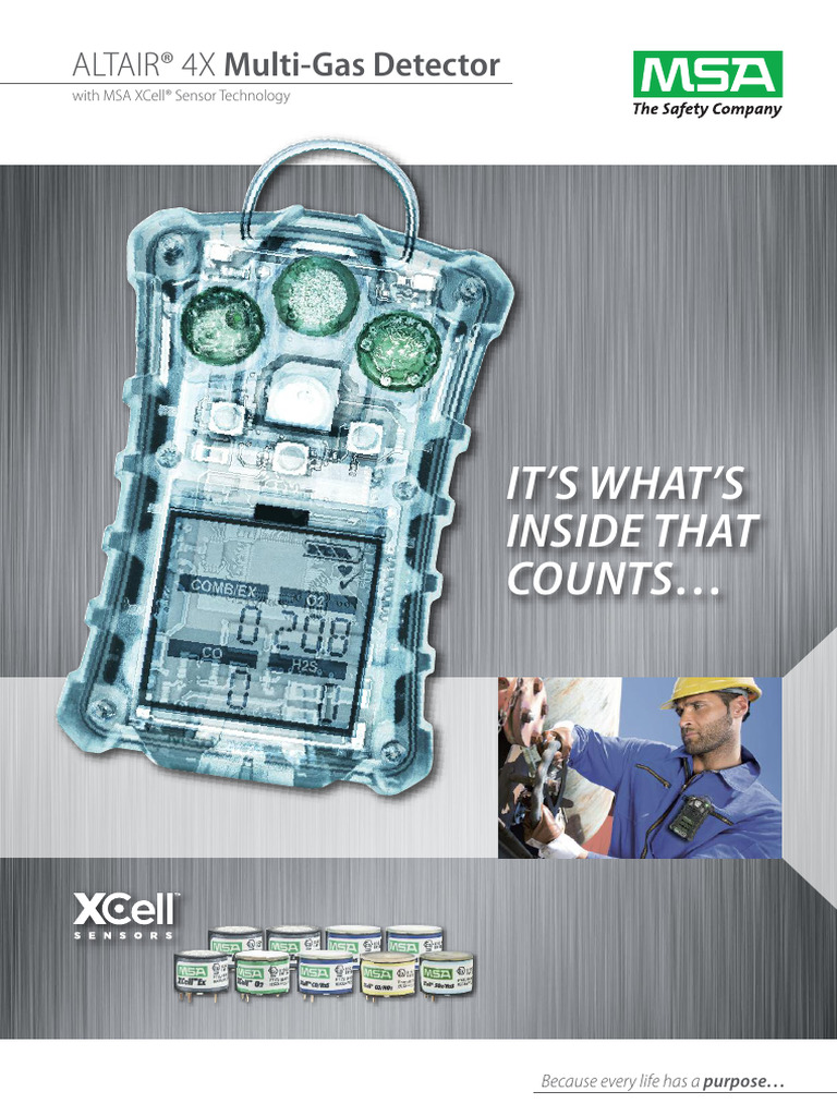 ALTAIR 4X Multi-Gas Detector Overview | PDF | Sensor | Equipment