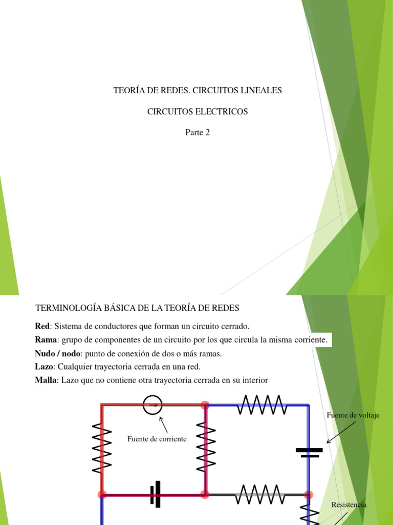 Circuitos Electricos - Teoria de Redes - Circuitos Lineales - p2 | PDF | Red eléctrica ...
