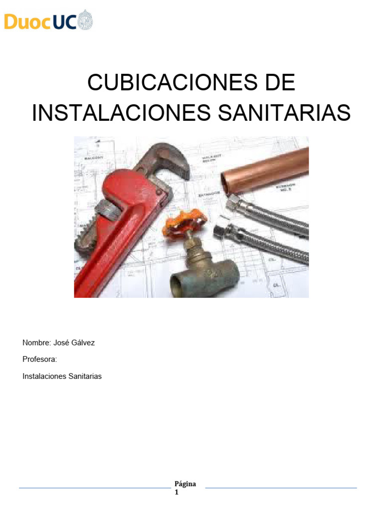 Cubicaciones de Instalaciones Sanitarias | PDF | Tubería (transporte de fluidos)