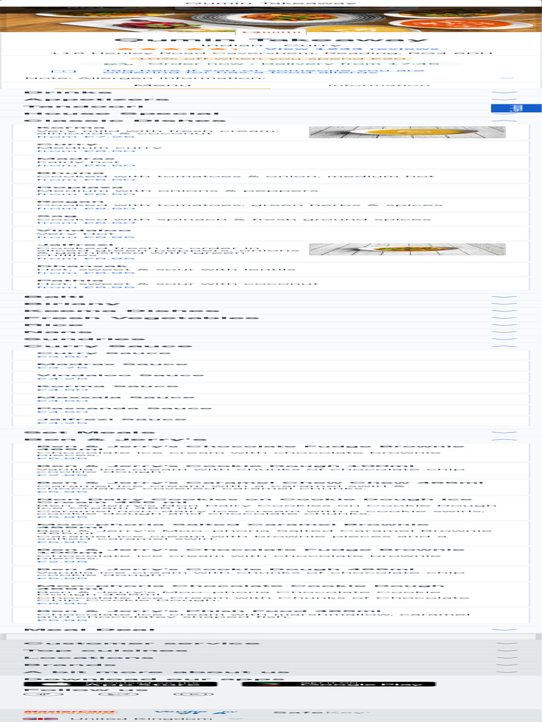 Qumin Takeaway Restaurant Menu in Reading - Order From Just Eat | PDF ...