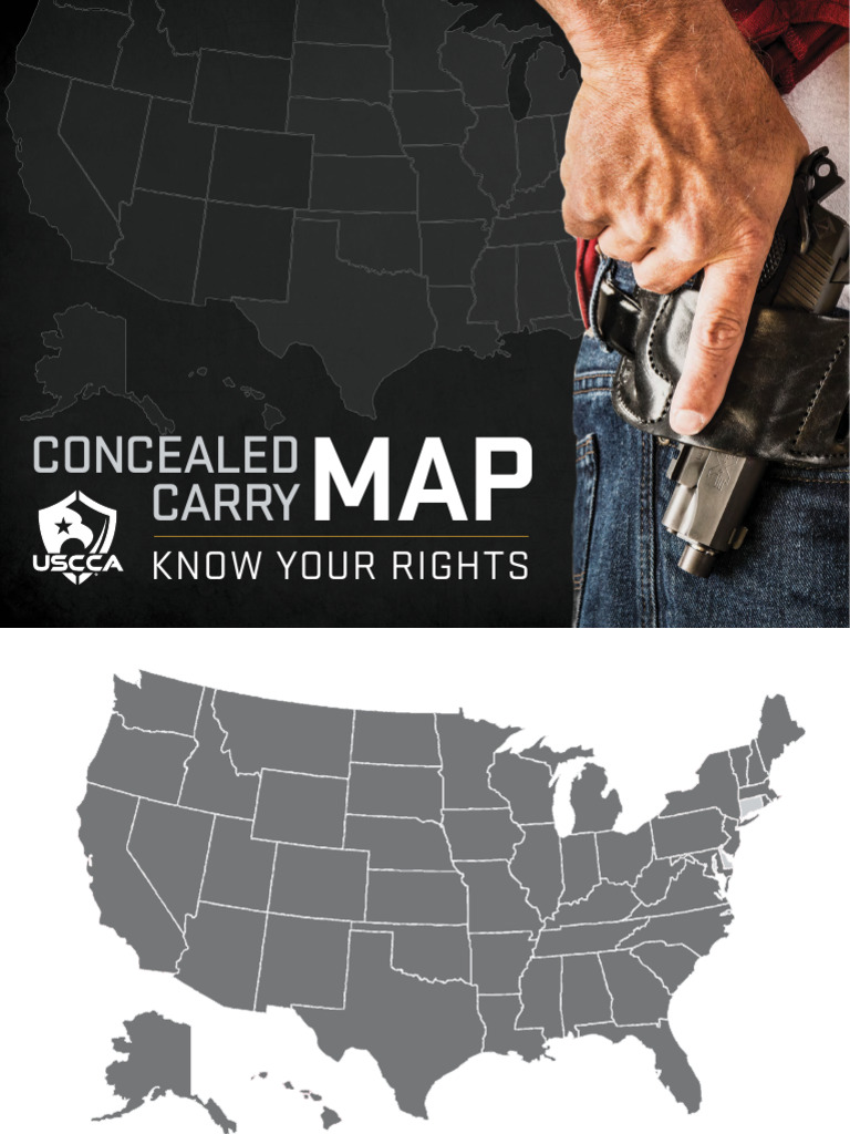 Concealed Carry Rights Map Guide | PDF | Concealed Carry In The United ...