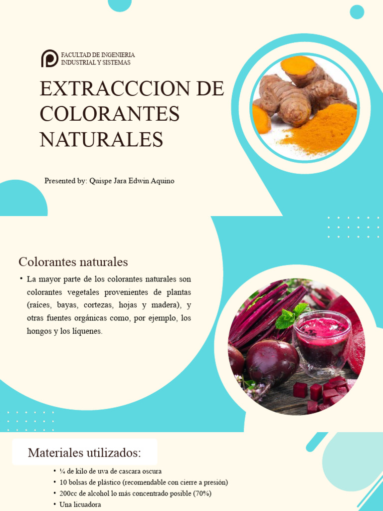 Extracción de colorantes | PDF