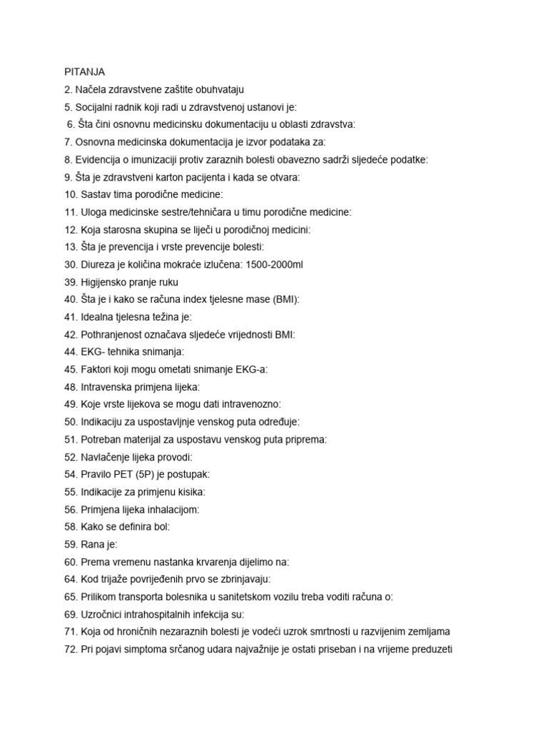 PITANJA | PDF