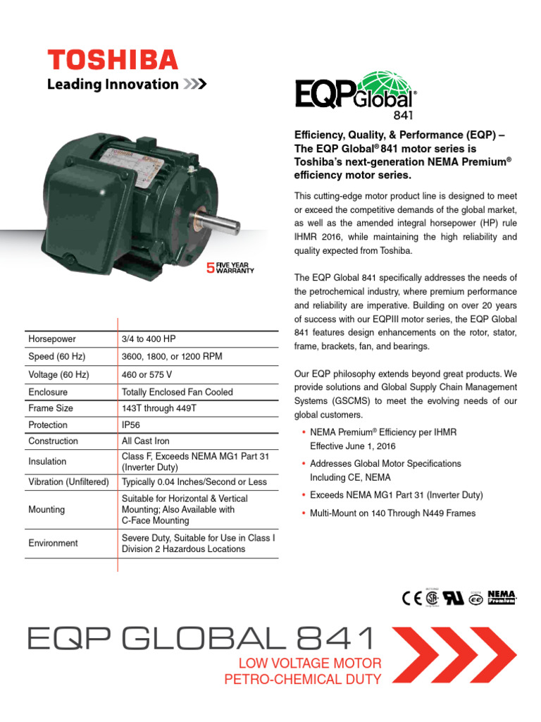 3.8.1 - EQP - Global - 841 - Opt | PDF | Electric Motor | Electrical Engineering