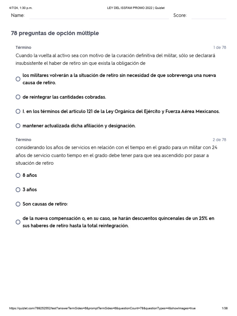 Ley Del Issfam 2022 | PDF | Pensión | México