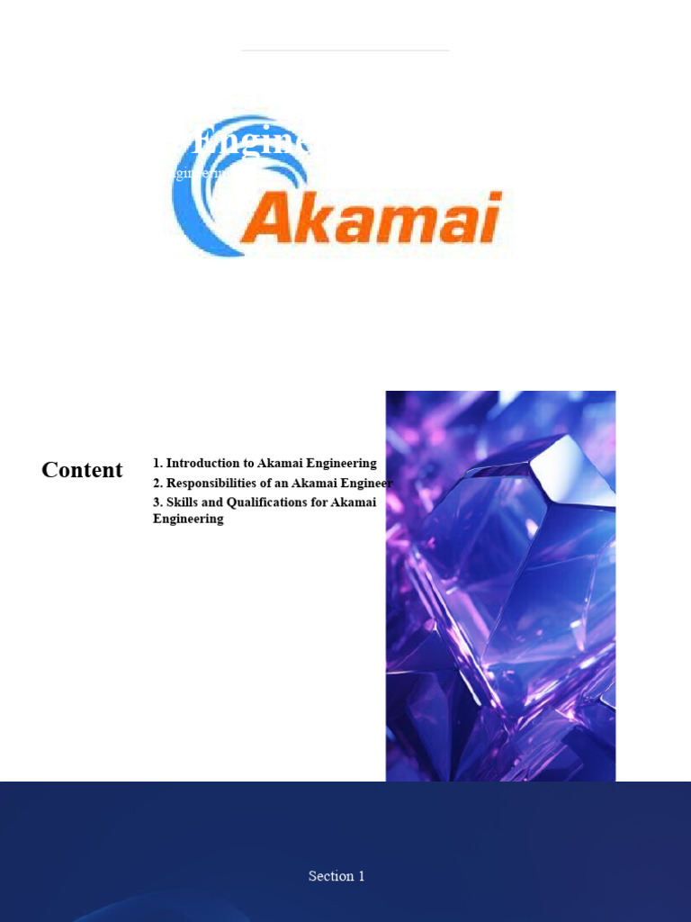 Understanding The Role of An Akamai Engineer | PDF | Computer Security ...