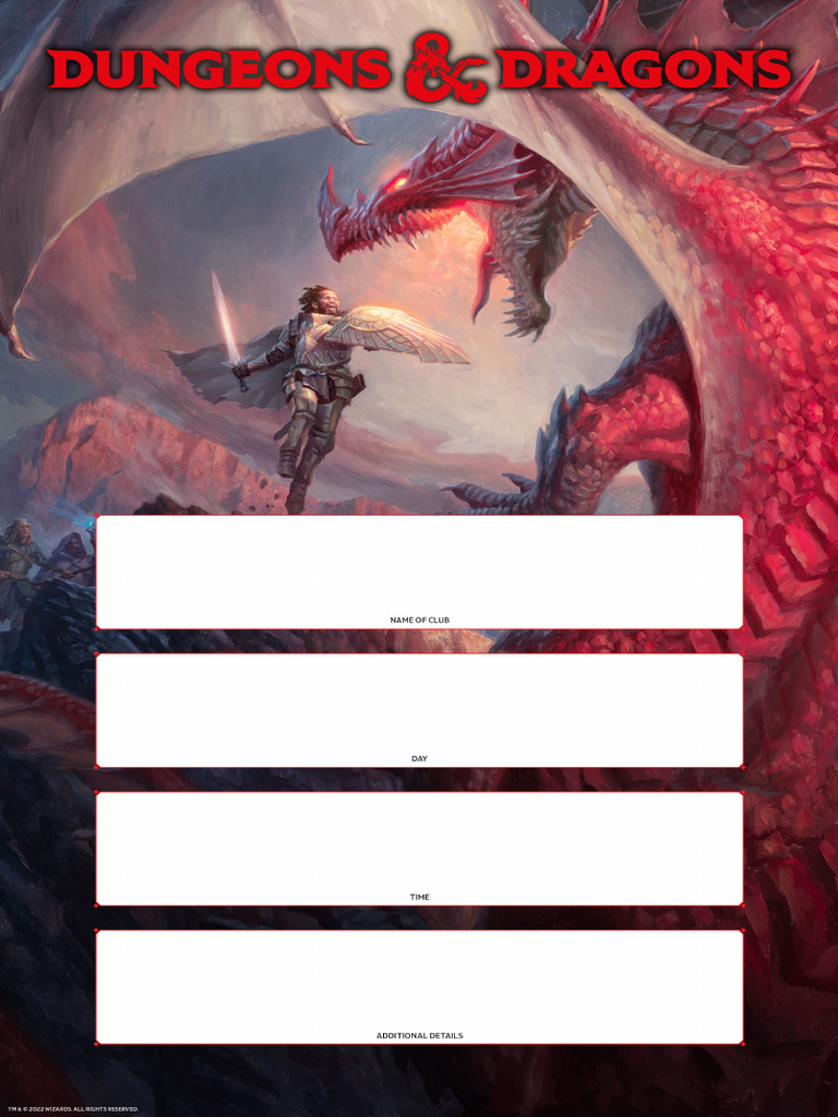 DND Club Poster 2 - 11x17 | PDF