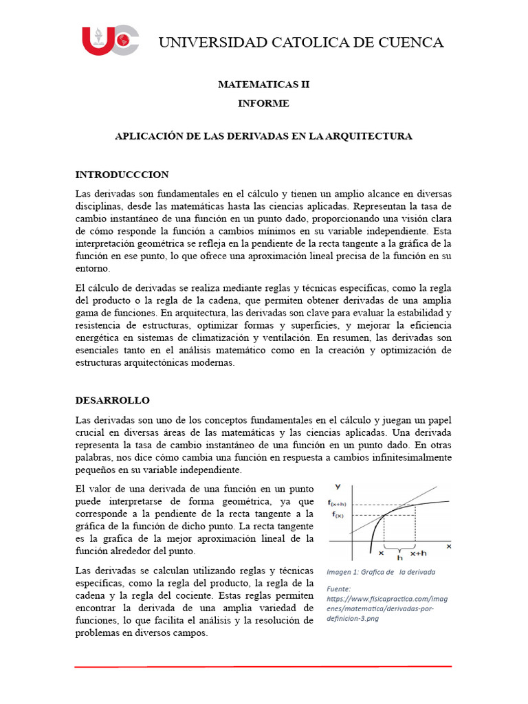 DERIVADAS | Descargar gratis PDF | Derivado | Función (Matemáticas)