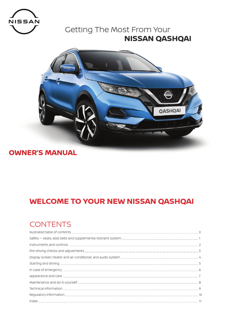 Nissan Qashqai Manual | PDF | Seat Belt | Anti Lock Braking System