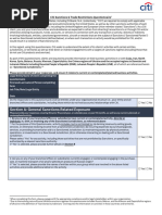 Sanctions Assessment Questionnaire Form | PDF | Banks | Economies