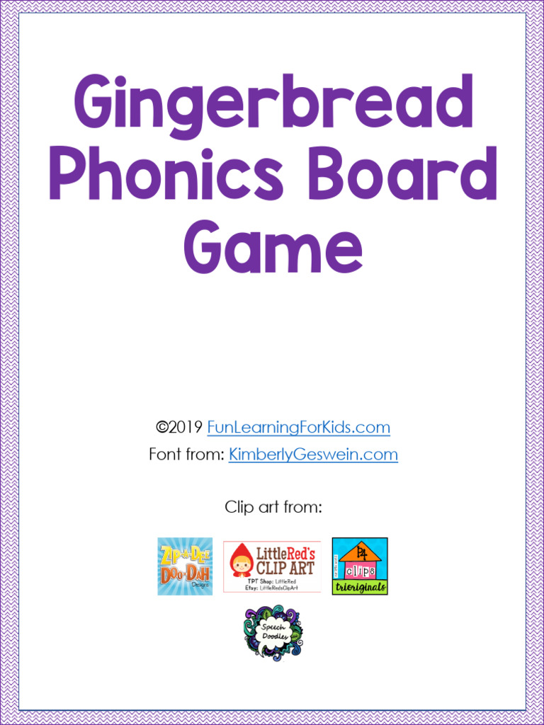Gingerbread Phonics Board Games | PDF | Mass Media | Cyberspace