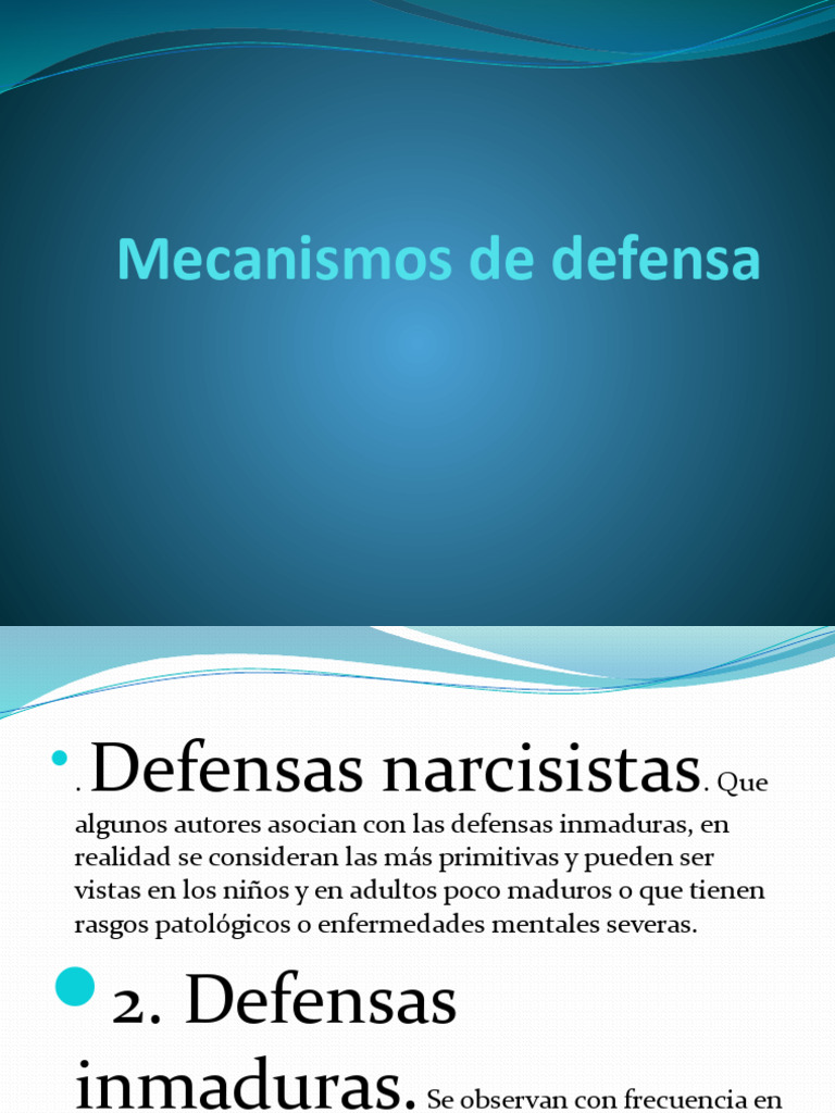 Tipos de Mecanismos de Defensa | PDF | Comportamiento | Agresión