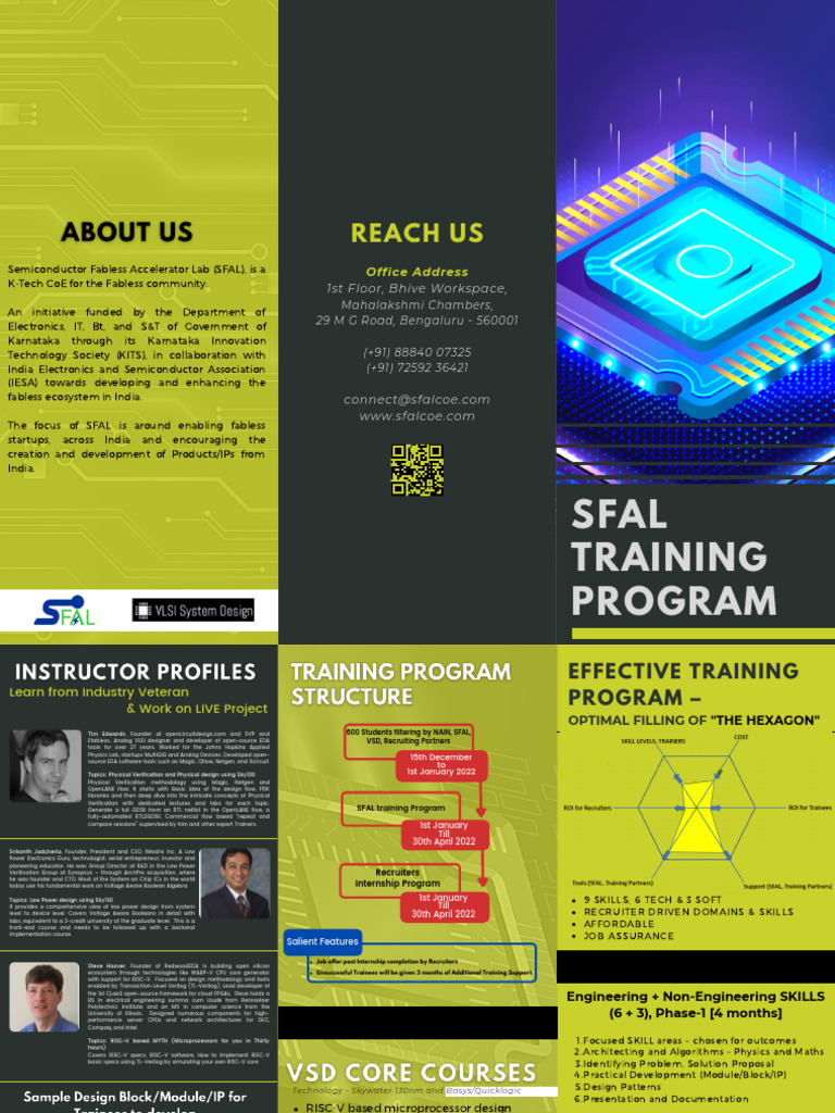 SFAL TRAINING Program Brochure | PDF | System On A Chip | Field Programmable Gate Array