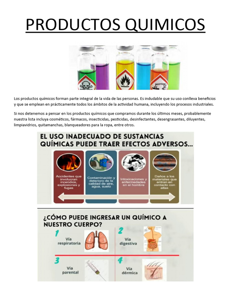 Manejo Seguro de Productos Químicos | PDF | Naturaleza