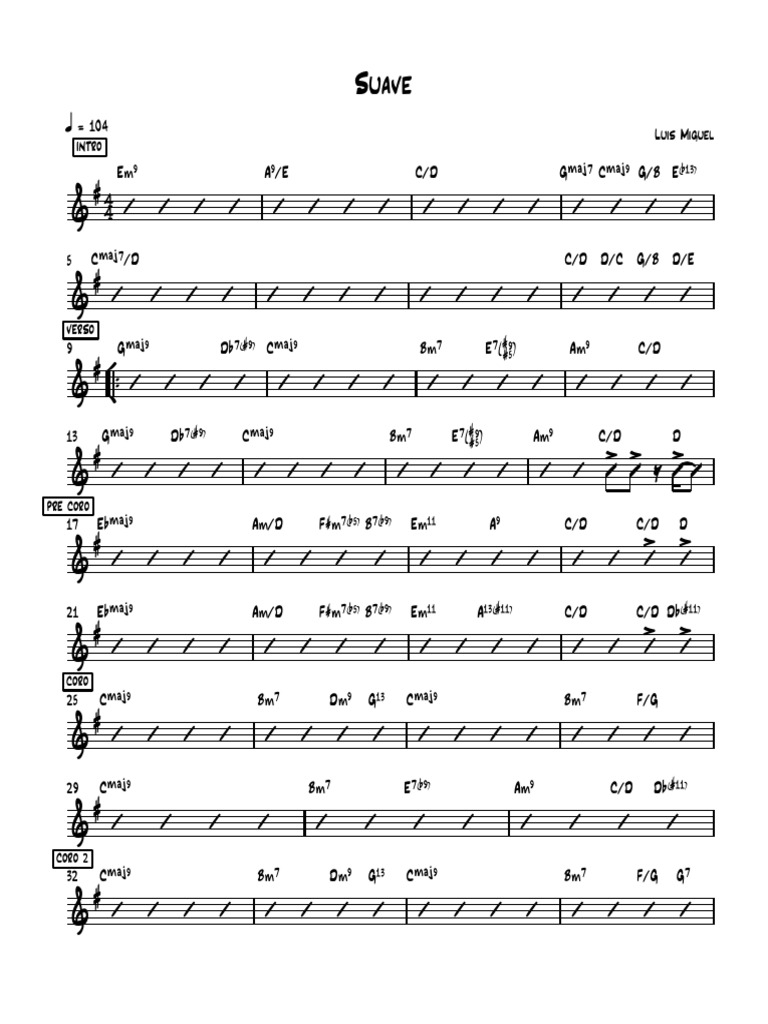 Suave - Partitura completa | PDF