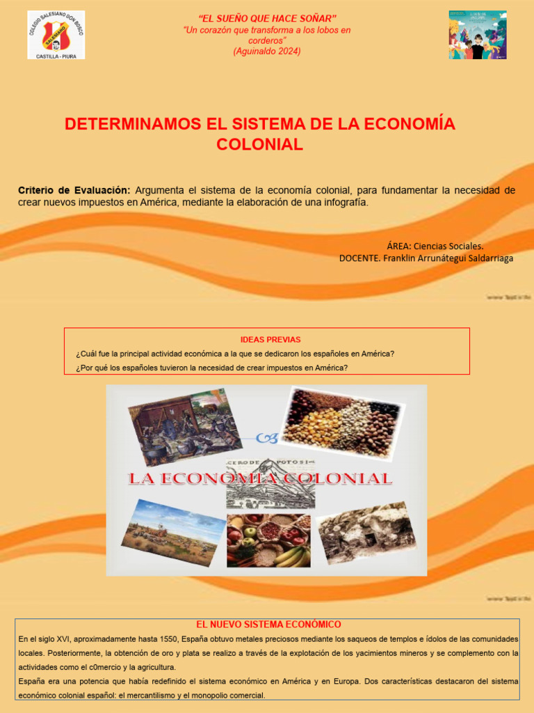 Determinamos El Sistema de La Economia Colonial | PDF | España | Monopolio