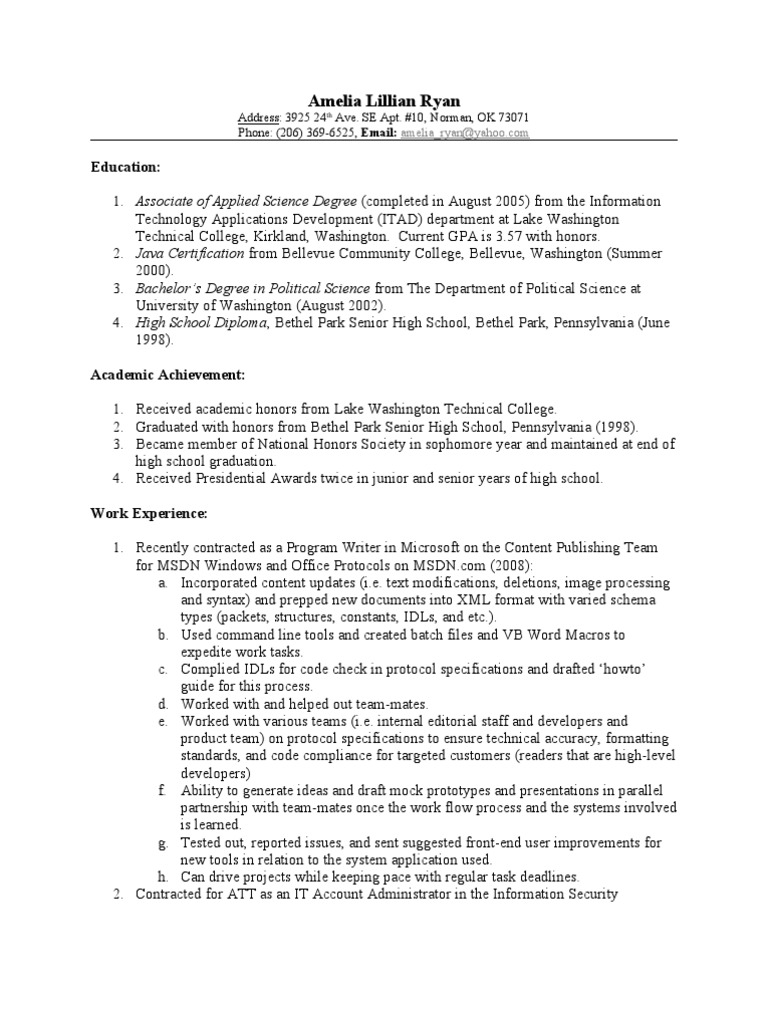 Amelia Lillian Ryan | PDF | Class (Computer Programming) | Html